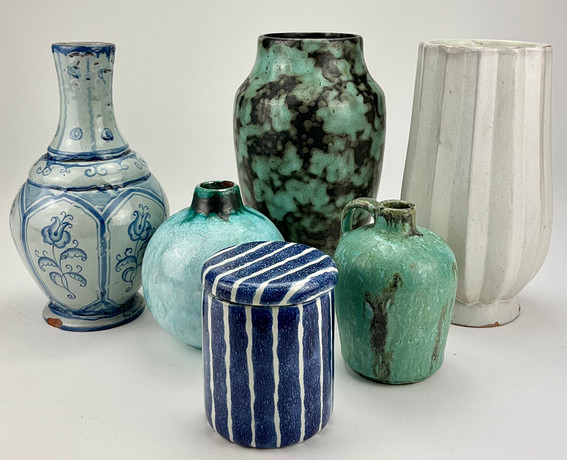 KERAMIK, 6 delar, bland annat St. Erik, Ekeby, Helge Johansson. Keramik ...