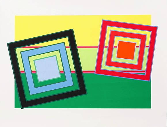 PETER FREUDENTHAL. Composition, color serigraphy, signed and numbered ...