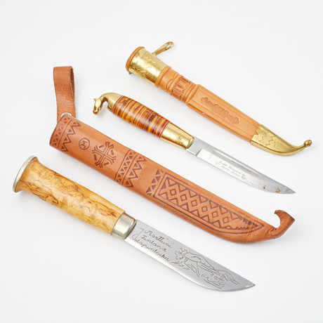 TWO KNIVES, Järvenpää and Marttiini, Finland. Weapons & Militaria ...