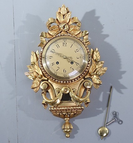 WALL PENDANT, wood, rococo style, 20th century. Clocks & Watches - Wall ...