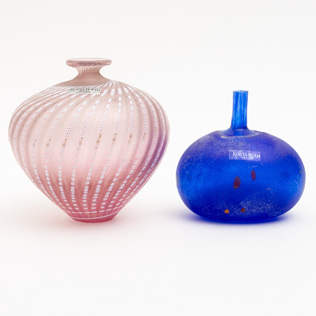 BERTIL VALLIEN. 2 st, Vaser, artist collection, signerade och numrerade ...