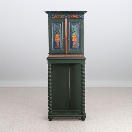 POST CABINETS. Painted wood. Allmoge, 19th century. Swedish Folk Art ...