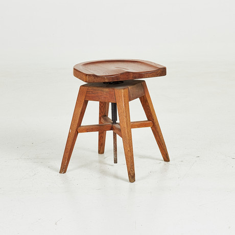 PALL, ek, skålad sits, 1900-tal. Möbler - Fåtöljer & Stolar - Auctionet