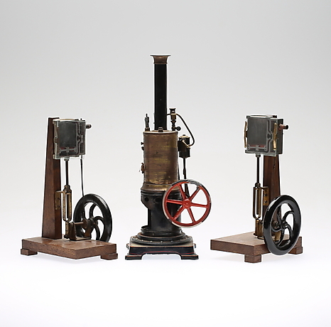 STEAM MACHINE AND DISPLAY STEAM MACHINES, 2 pcs, early first half of ...