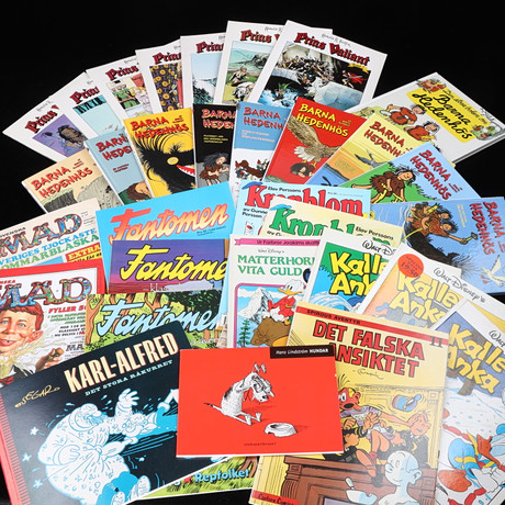 SERIEALBUM, 31 st, 1900/2000-tal. Leksaker - Serietidningar - Auctionet