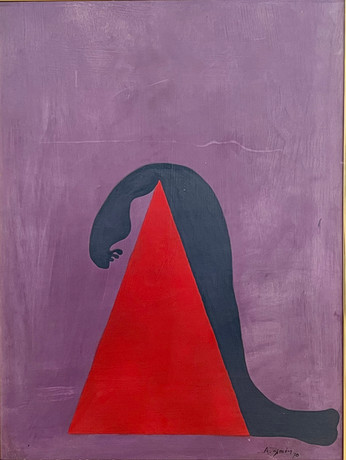 DANIEL ARGIMON. Composición, óleo sobre tabla. Arte - Pintura - Auctionet