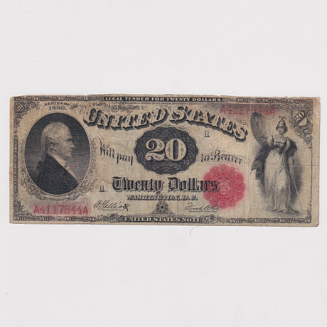 A SERIES OF 1880 TWENTY DOLLAR BANK NOTE USA. Coins, Medals & Stamps ...