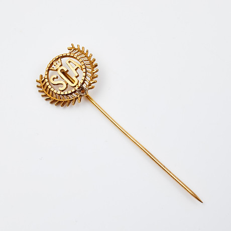 A TIE PIN, SCA, 18k gold, Carlman Aktiebolag Hovjuv, Stockholm, 1962 ...