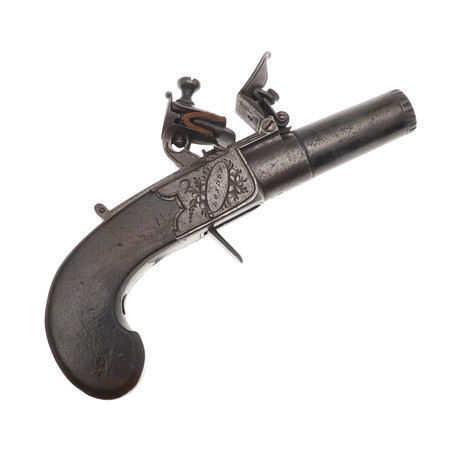 A FLINTLOCK POCKET PISTOL BY ARCHER OF LONDON. Weapons & Militaria ...