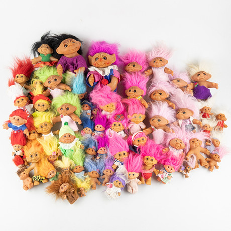 STOR SAMLING TROLL, Thomas Dam, 1980-tal. Leksaker - Dockor & Nallar ...