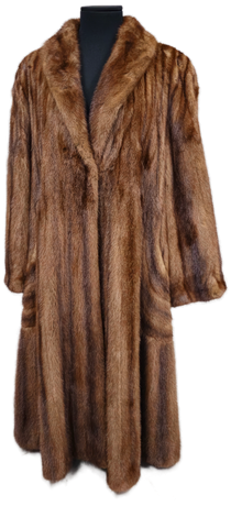 GREAT FEMALE MINK COAT WITH FANTASY DRAWINGS. CARAMEL COLOR. Vintage ...