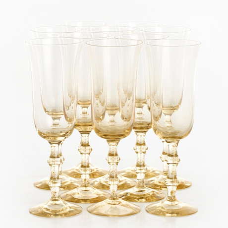 SIMON GATE, Champagneglas 10 stycken, "Salut", Simon Gate Orrefors ...