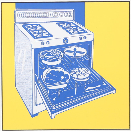 ROY LICHTENSTEIN. "Kitchen range", flerfärgstryck i 1000 exemplar ...