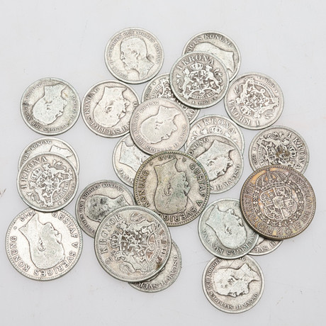 MYNT, 1900-1915, silver, 198 gram. Mynt, Medaljer & Frimärken - Mynt ...