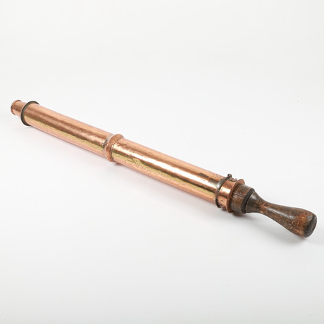A copper and wood fire sprayer, 1800/20th century. Silver & Metals ...