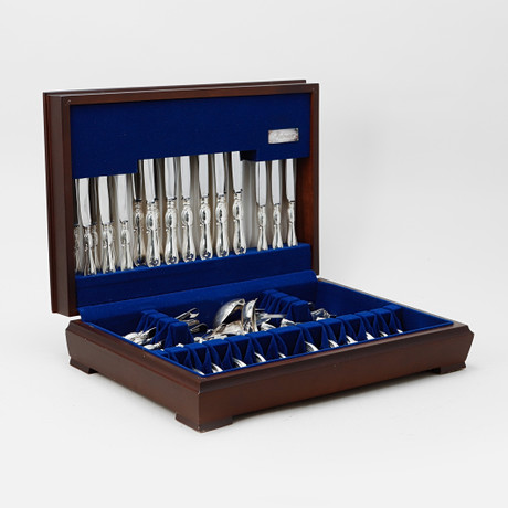 BESTICK, 109 delar, modell "Patricia", silver. Silver & Metall - Silver ...