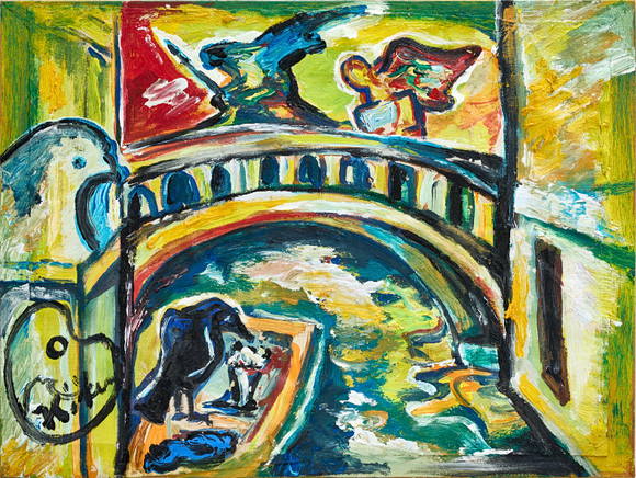 SVEN-ARNE “THE HAWK” HÖKENSTRÖM (Stockholm, 1947-2025). Bridge scene ...