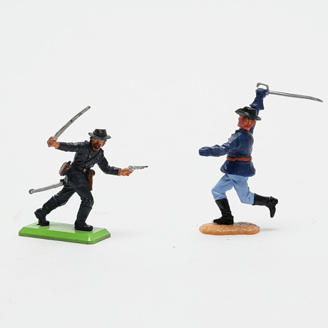 FIGURER. Blandade figurer med hästar, "Syd-och Nordstatare", 1900 ...