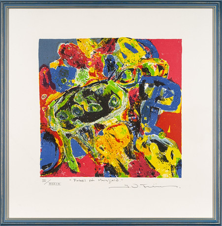 JAN ULRIK FRIIS. Färglitografi, Signerad, 1900-tal. Konst - Grafik ...