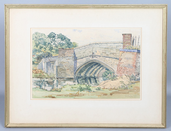 JOHN SAVILLE (20TH CENTURY) WIVETON BRIDGE. Art - Paintings - Auctionet
