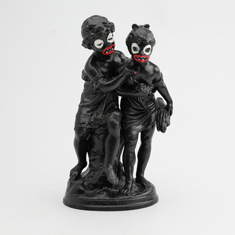 MAKODE LINDE. Skulptur ur serien "Afromantics", signerad och daterad ...