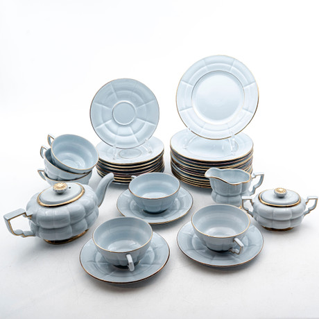ARTHUR PERCY. A 33 piece “Grand” tea set, Gefle/ Upsala Ekeby, 20th ...