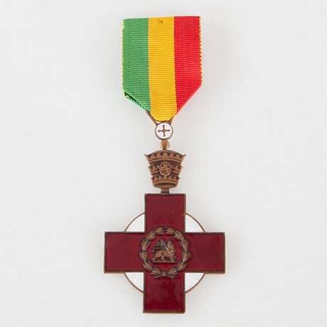 ORDER OF THE ETHIOPIAN RED CROSS SOCIETY, SPORRONG - MADE IN SWEDEN ...