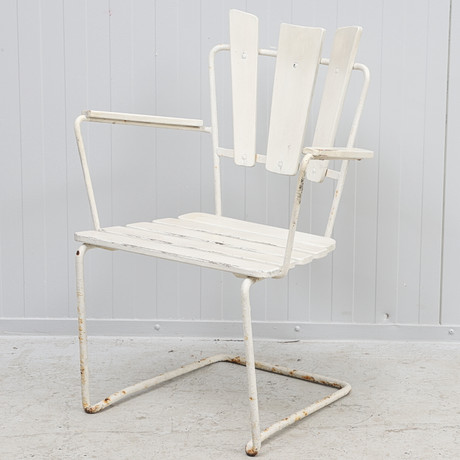 GARDEN CHAIR, wood & metal, “P1", Garden furniture, Osby. Garden ...