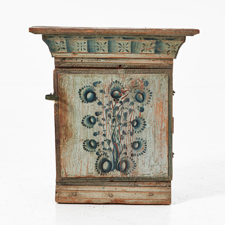 A hanging cabinet, Almoge, Tuna, blue polychrome decor, first half of ...
