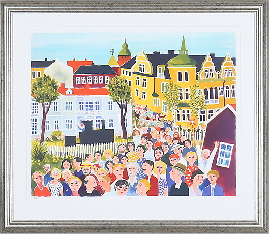 ANDERS HULTMAN. color lithograph, signed and marked EA. Art - Graphic ...