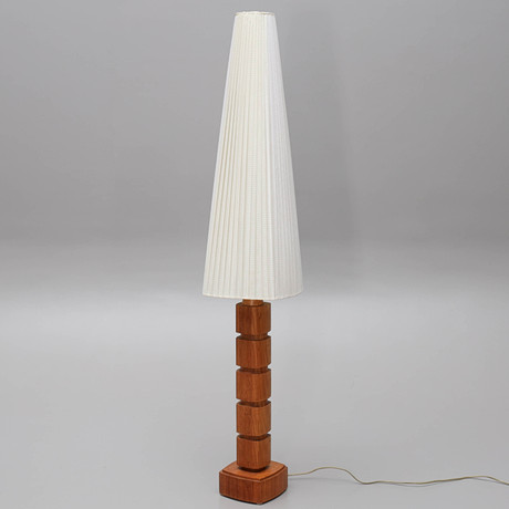 A teak teak table lamp/floor lamp, Möller Armaturfabrik, Eskilstuna ...