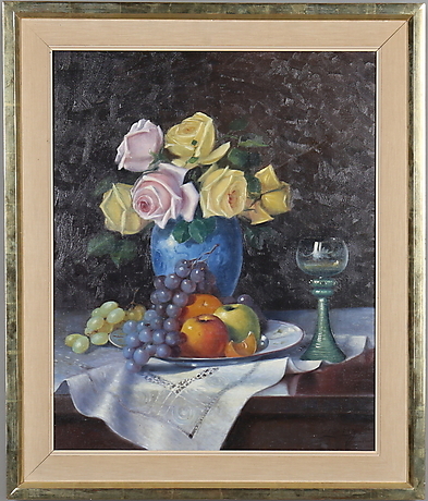 Unknown artist, oil on canvas, signed Borg. Art - Paintings - Auctionet