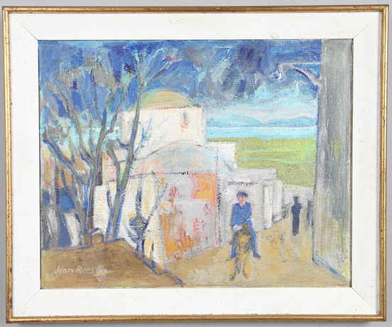 JEAN REES ARWA (1914-2004). LINDOS, RHODES. Art - Paintings - Auctionet
