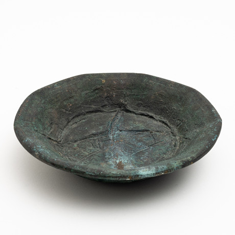 BO ANDERSSON (1946-). Sculpture, Bronze dish, untitled, signed and ...