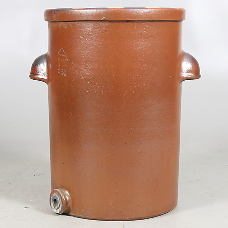 STORAGE VESSEL/KARREL, salt-glazed stoneware, Denmark. The first part ...