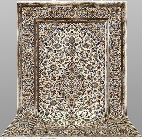 CARPET, Light Keshan. Carpets & Textiles - Persian Carpets & Textiles - Auctionet
