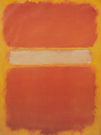 MARK ROTHKO (1903-1970). dark orange and white on light orange, offset ...