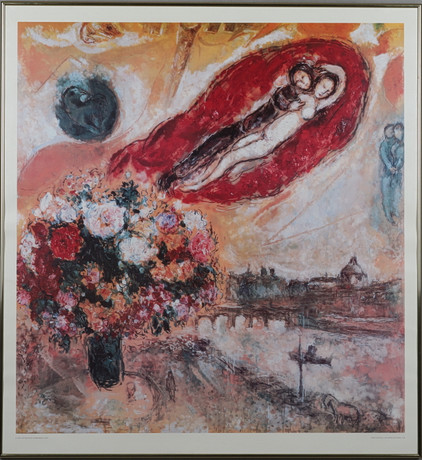 MARK CHAGALL, efter, tryck/affisch, 1900-tal. Konst - Grafik - Auctionet