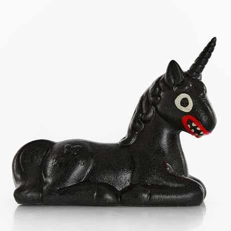 MAKODE LINDE (SVERIGE, FÖDD 1981). Sculpture, shape of unicorn, signed ...