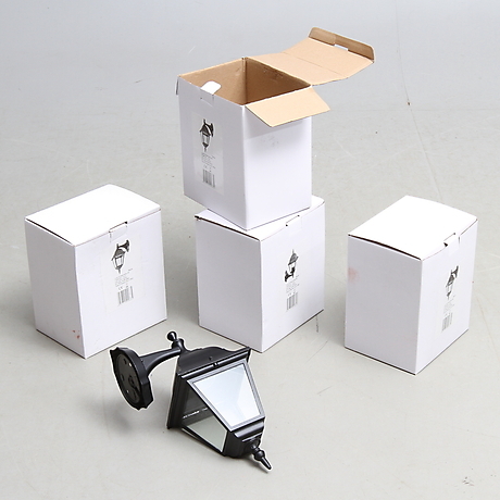 OUTDOOR LUMINAIRES 4 pcs, aluminum and glass, 2000s. Lighting & Lamps ...