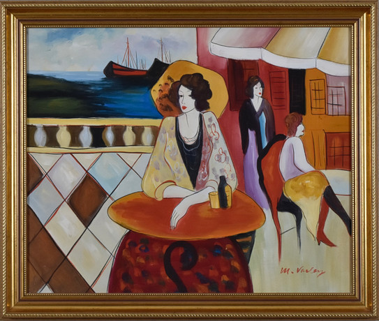 MARY VARLEY. Olja på duk. Konst - Måleri - Auctionet