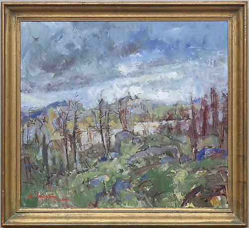 MARTIN LINDSTRÖM. Oil on canvas. Signed and dated 1944. Art - Paintings ...