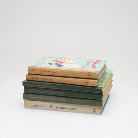 ASTRID LINDGREN. Six books, including Emil i Lönneberga, 20th century ...