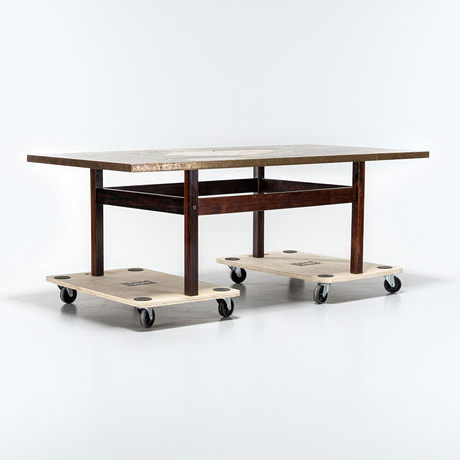 ERLING VIKSJÖ (NORGE, 1910-1971). soffbord, "Conglo" Design 1960-tal ...