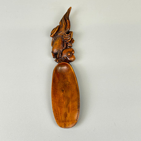 JAPANESE WOODEN SPOON. Asiatica - Wood - Auctionet
