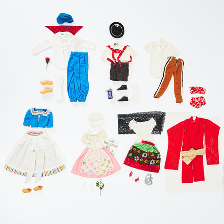 BARBIE & KEN, "Travel Costumes", Outfits, (5), #820 Mexico, #821 Japan ...