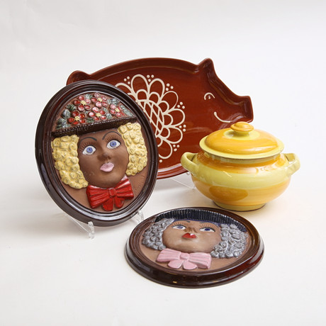 GABRIEL POTTERY, four pieces, second half of the 20th century. Asiatica ...