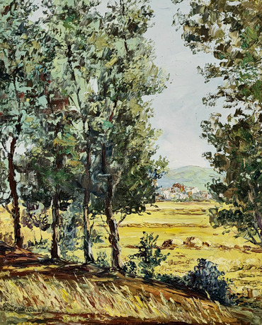 PETER ZAWACKI. FOREST. OIL ON CANVAS. Art - Paintings - Auctionet