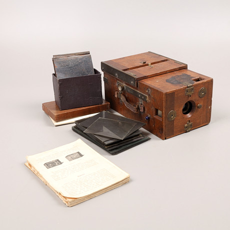 BOX CAMERA WITH GLASS PLATES, 1800/1900's. Photo, Cameras & Lenses ...