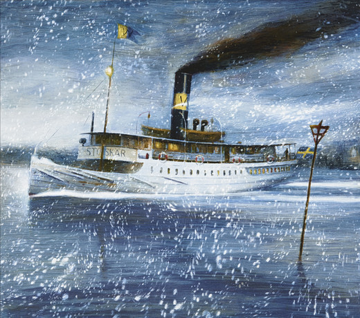 MATS ÅKERMAN (SVERIGE, FÖDD 1956). "steam" signerad, daterad och ...